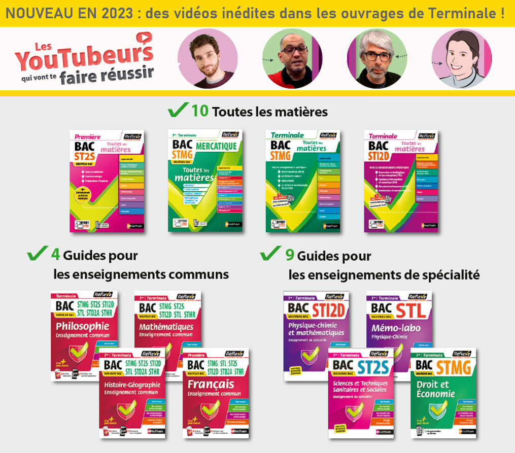 Réflexe - Bac Techno, CAP, Bac Pro, BTS | Nathan